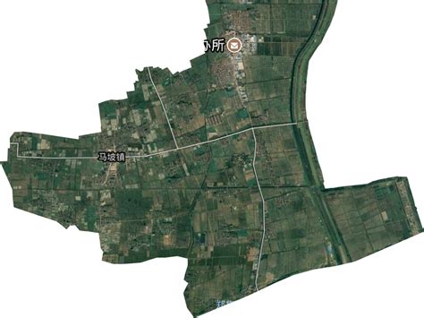 马坡镇高清地形地图
