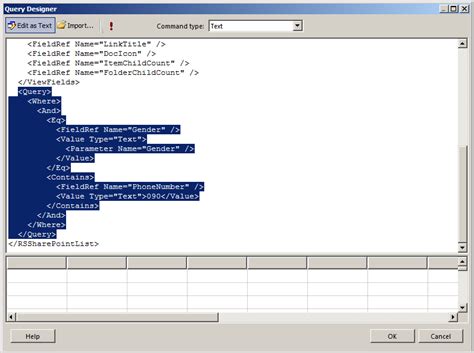 Using Caml Query In Reporting Services With Sharepoint MICROSOFT