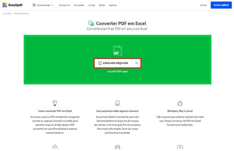 como converter excel em pdf e pdf em excel ccm