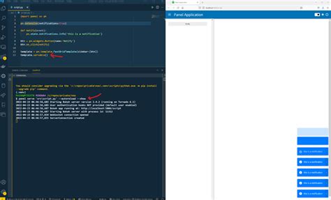 Notifications With Templates Panel Holoviz Discourse