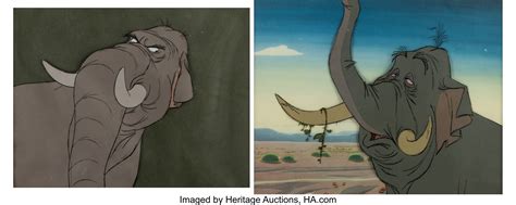 The Jungle Book Colonel Hathi And Soldier Production Cels Group Of