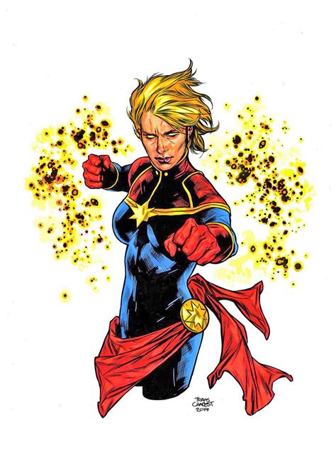 Travis Charest 2019 Large Ms Marvel Drawing