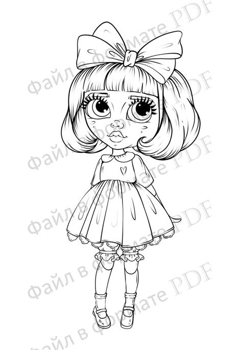 Раскраска Девочка Разукрашка А4 Аида Бухарова скачать на Wildberries Цифровой 167093