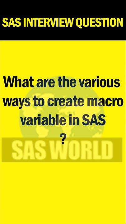 Sas Interview Question And Answer Sasprogramming Youtube