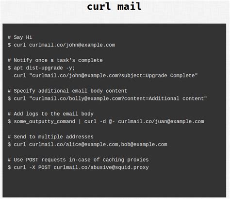Curlmail Easy Way To Send Emails With Curl Leonid Mamchenkov