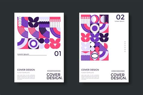 추상 바우하우스 기하학적 패턴 배경 벡터 원 삼각형 및 사각형 라인 컬러 아트 디자인 화려한 바우하우스 패턴 배경 무료 벡터