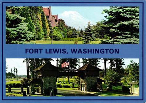 Fort Lewis Washington Postcard Ebay