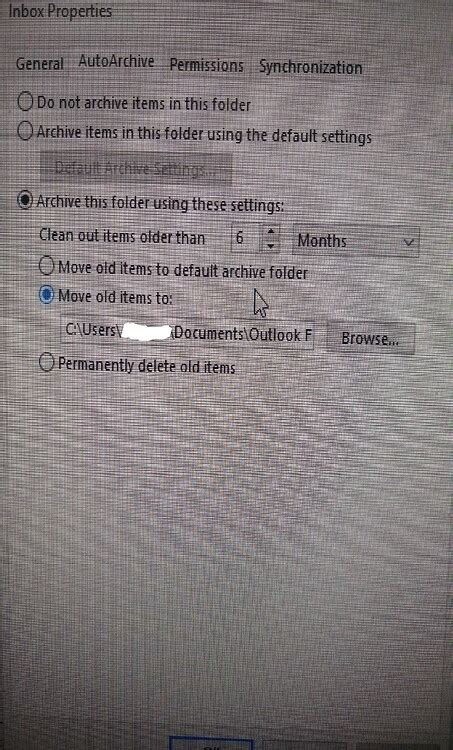 Outlook Mailbox Almost Full Even Though Archiving Enabled Collaboration Spiceworks Community