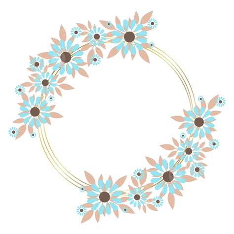 둥근 테두리 벡터 국경 둥근 꽃 Png 일러스트 및 벡터 에 대한 무료 다운로드 Pngtree