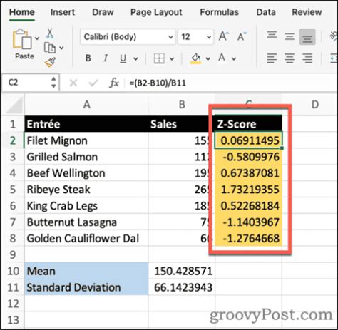 How To Calculate A Z Score In Excel