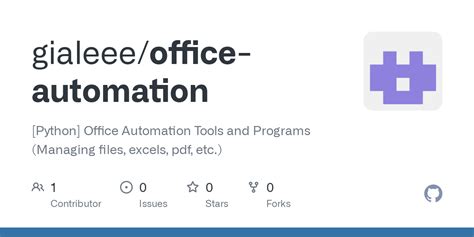 Github Gialeee Office Automation Python Office Automation Tools And Programs Managing