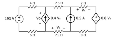 Solved A Solve The Circuit Using Meshsupermesh Analysis