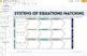 Systems Of Equations Matching Activity By Lindsay Perro TpT