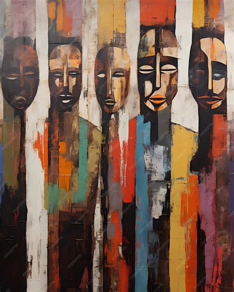 A Painting Highlighting The Cultural Assimilation And Loss Of Identity