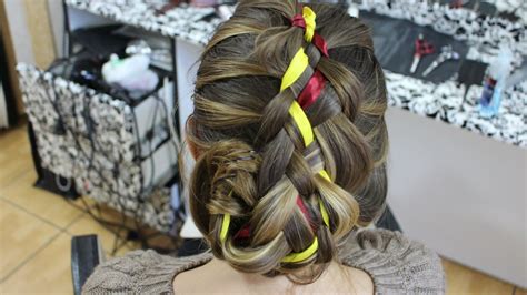 Косичка из 5 прядей Самый простой способ научиться Youtube