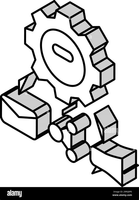 Campaign Production Deployment Marketing Isometric Icon Vector Illustration Stock Vector Image