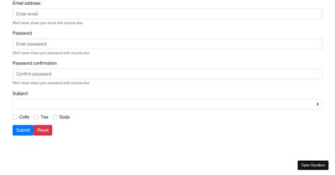 Validation Components Bootstrapvue Codesandbox