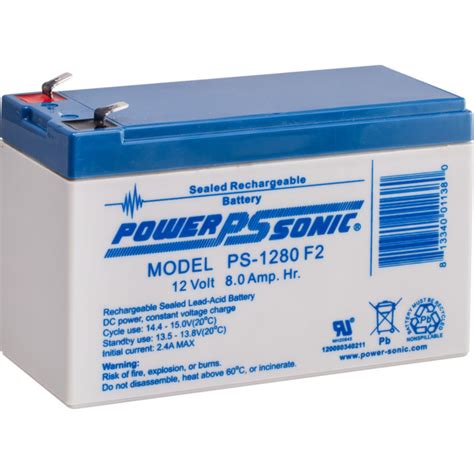 Power Sonic Ps Ah V Sla Battery F Terminal Sealed Lead Acid Radio Parts