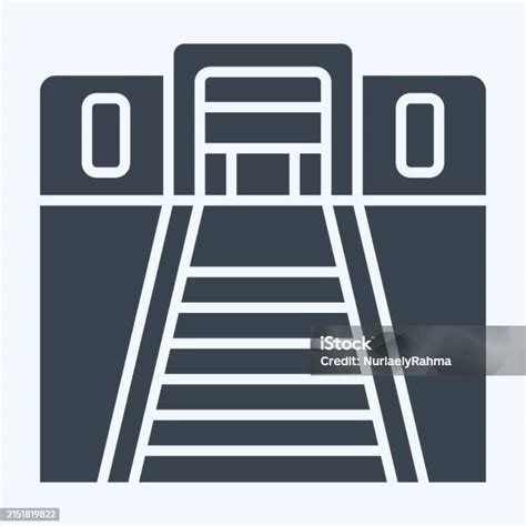 아이콘 터널 기차역 기호와 관련이 있습니다 글리프 스타일 심플한 디자인 일러스트레이션 0명에 대한 스톡 벡터 아트 및 기타 이미지 0명 3차원 형태 고속도로 Istock