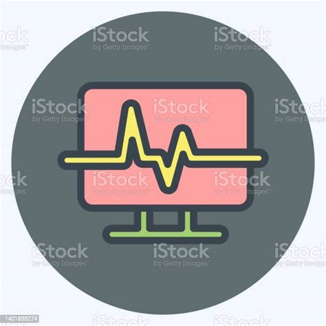 아이콘 진단 교육 기호에 적합합니다 컬러 메이트 스타일 편집 가능한 간단한 디자인 디자인 템플릿 벡터 간단한 그림 건강 검진에