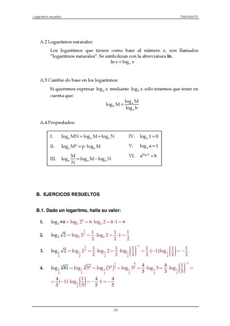 Importar Se Asemeja Calificación Ejercicios Sobre Logaritmos Paradoja Melódico Pornografía