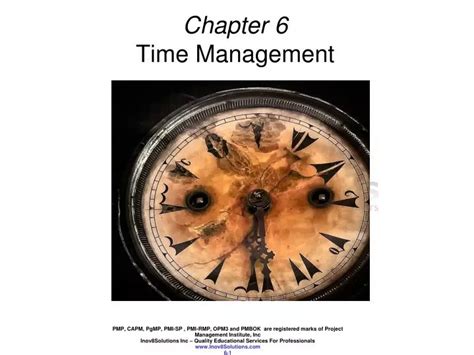 PPT Chapter 6 Time Management PowerPoint Presentation Free Download ID 2925644