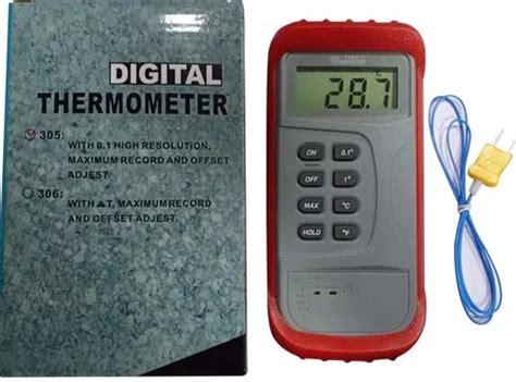 Battery Powered Plastic Portable Temperature Indicator For Industrial
