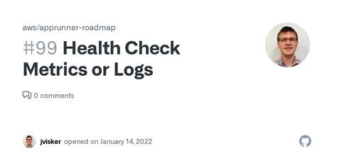 Health Check Metrics Or Logs · Issue 99 · Awsapprunner Roadmap · Github