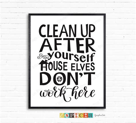 Printable Clean Up After Yourself Signs