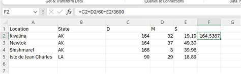 How To Convert Degrees Minutes Seconds To Decimal Degrees With Excel