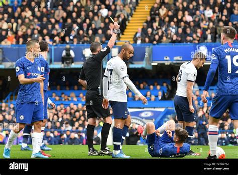 Harry Winks Of Tottenham Is Shown A Yellow Card By The Referee Michael