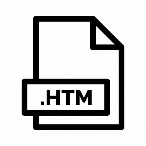 Extension File Format Htm Type Icon Download On Iconfinder