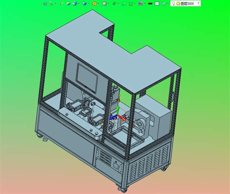 机器人自动拿取标签粘贴到工装设备step模型图纸下载 懒石网