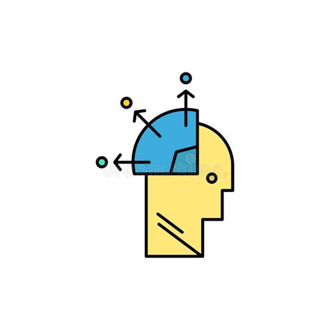 User Man Mind Programming Art Flat Color Icon Vector Icon Banner