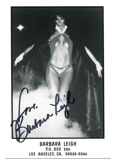 4x6 Bandw Still Barbara Leigh Autographed Vampirella Nm Signed By Author