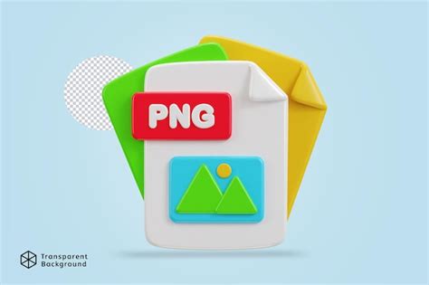 Premium Psd 3d Png File Format Icon Vector Illustration