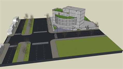 Edificio Entorno Chico 3d Warehouse