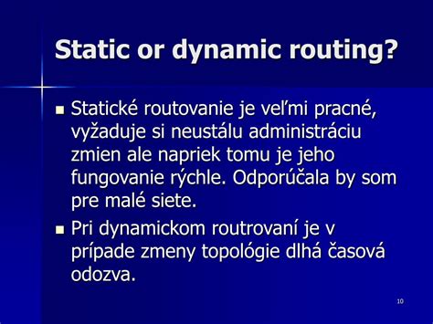 Ppt Static Vs Dynamic Routing Powerpoint Presentation Free Download Id
