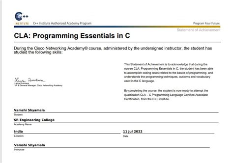 Vamshi Shyamala On Linkedin I Have Successfully Completed Programming