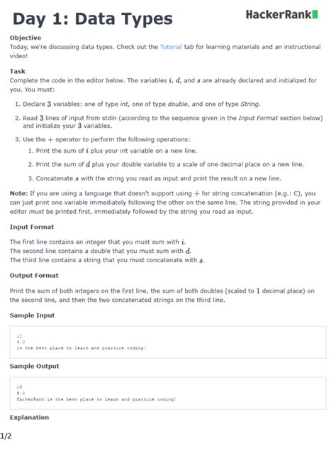30 Data Types English Pdf