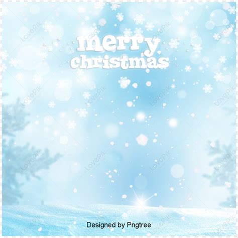 청신한 단순한 푸른색 크리스마스 일러스트 동계 눈내리는 예쁜 배경 옥외 메시지 Png 일러스트 무료 다운로드 Lovepik