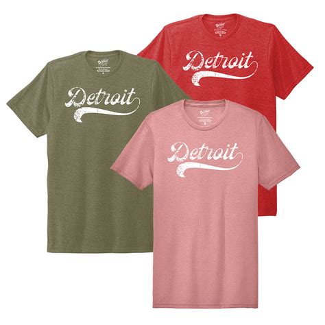 VDC Detroit Script T Shirt Vintage Detroit Collection
