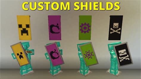 How To Make An Easy Shield Designs In Minecraft 1 21 Java Edition Bedrock Edition Youtube