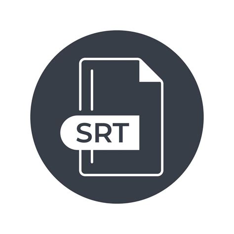Srt File Format Icon Srt Extension Filled Icon 15426280 Vector Art At Vecteezy