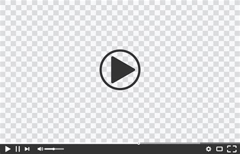 투명 한 배경에 격리 된 웹 또는 모바일 애플 리 케이 션에 대 한 새로운 비디오 플레이어 창 템플릿 플랫 스타일 비디오 온라인 최소한의 페이지 디자인을 보고 벡터