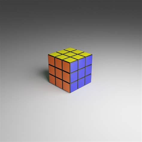 3d Model 3x3x3 Rubiks Cube Vr Ar Low Poly Cgtrader