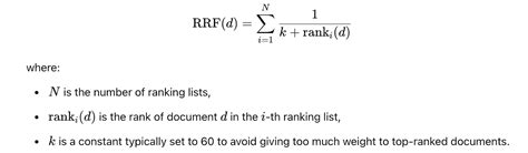 [rag 시리즈] Hybrid Search 와 재순위화 알고리즘 Rrf 를 곁들인