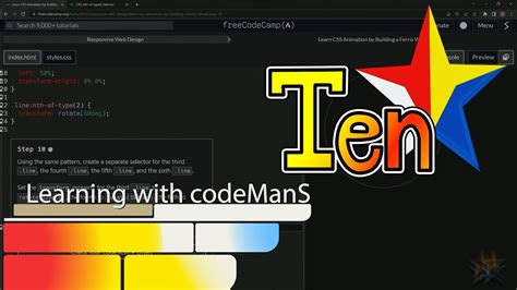 Build A Ferris Wheel Step 10 Learn Css And Html Freecodecamp Youtube