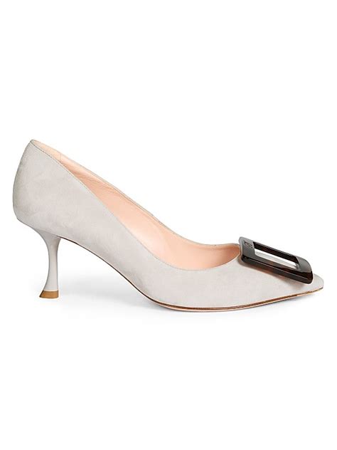 Roger Vivier Viv In The City 65mm Suede Pumps Saks Fifth Avenue