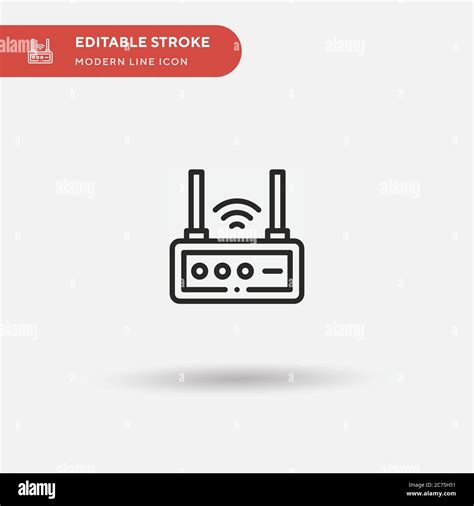 Wireless Router Simple Vector Icon Illustration Symbol Design Template For Web Mobile Ui